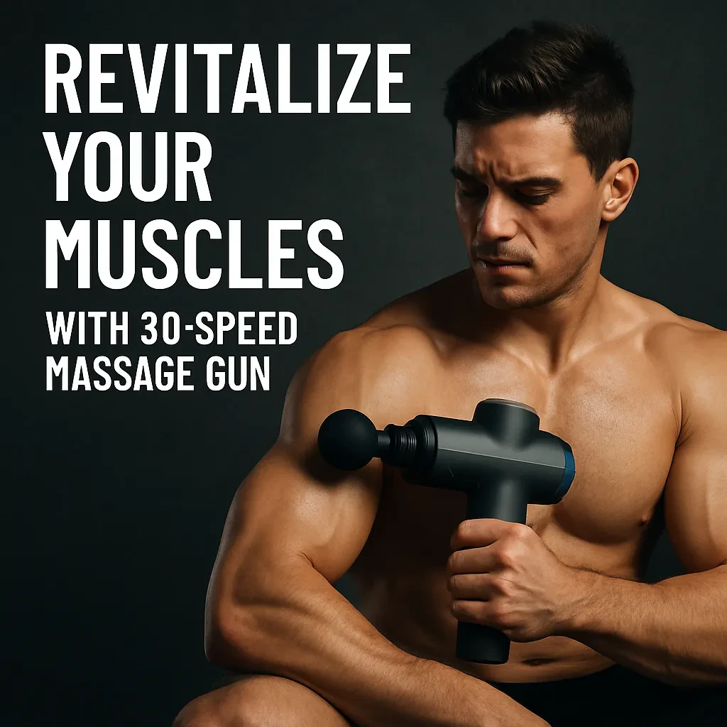Revitalize Muscles Fast with 30-Speed Massage Gun