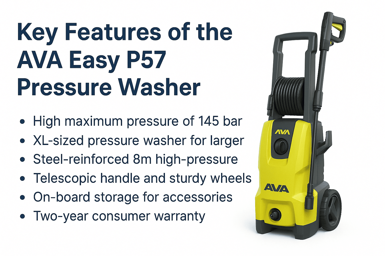 AVA Easy P57 High-Power Pressure Washer XL Review