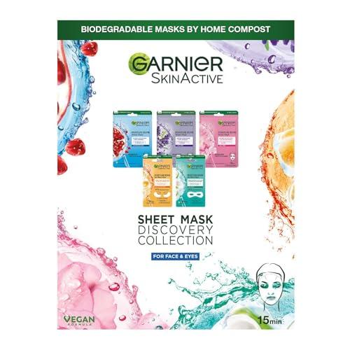 Garnier Sheet Mask Discovery Collection - Hydrate, Replenish, and ...