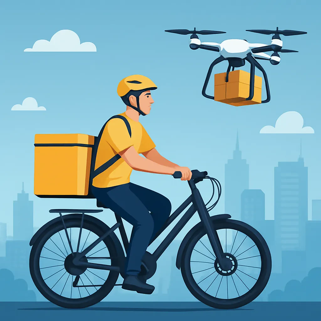 How Drones are Transforming E-Bike Deliveries