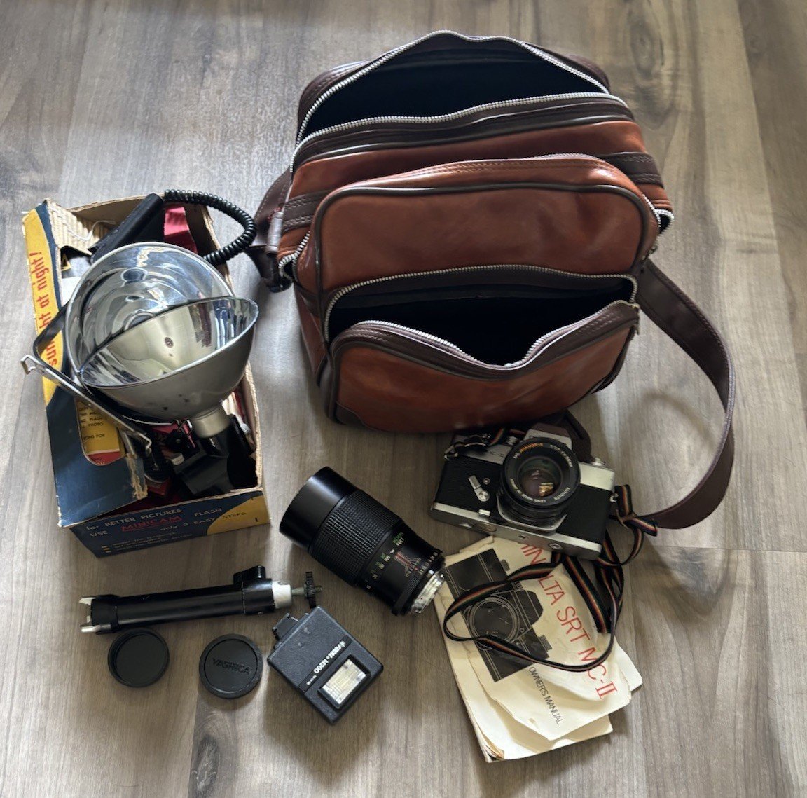 Minolta Graflex Camera Parts & Accessories Lot