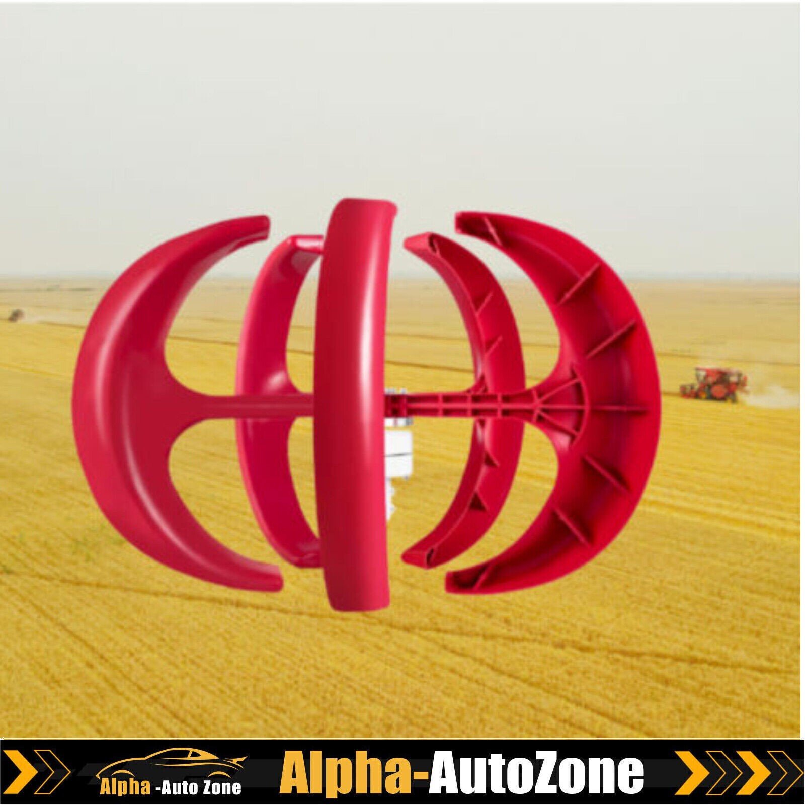 Red 400W Vertical Wind Turbine for Home Use