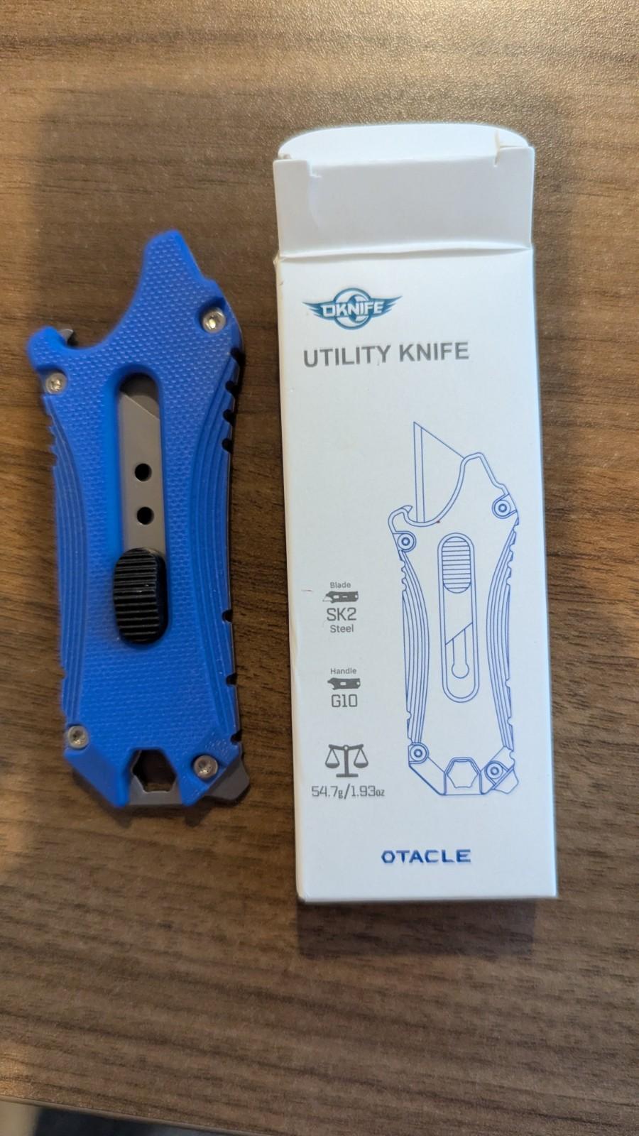 Olight OKNIFE Otacle Utility Knife - Reliable Blue Tool