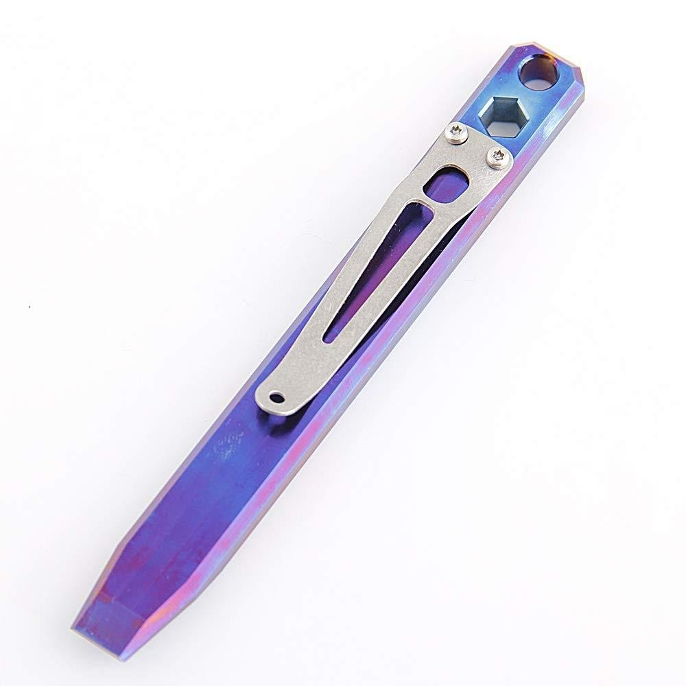Durable Titanium Pry Bar Nail Puller Keychain