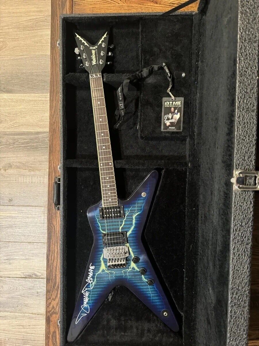 Rare Dimebag Darrell Autographed Guitar with Authenticity Letters