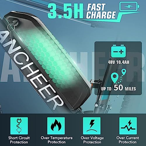 ANCHEER 500W 26'' Gladiator E-Mountain Bike: Unleash Adventure