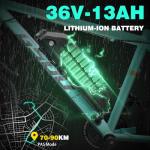 GSOU 250W Electric Mountain Bike - 60-Mile Range