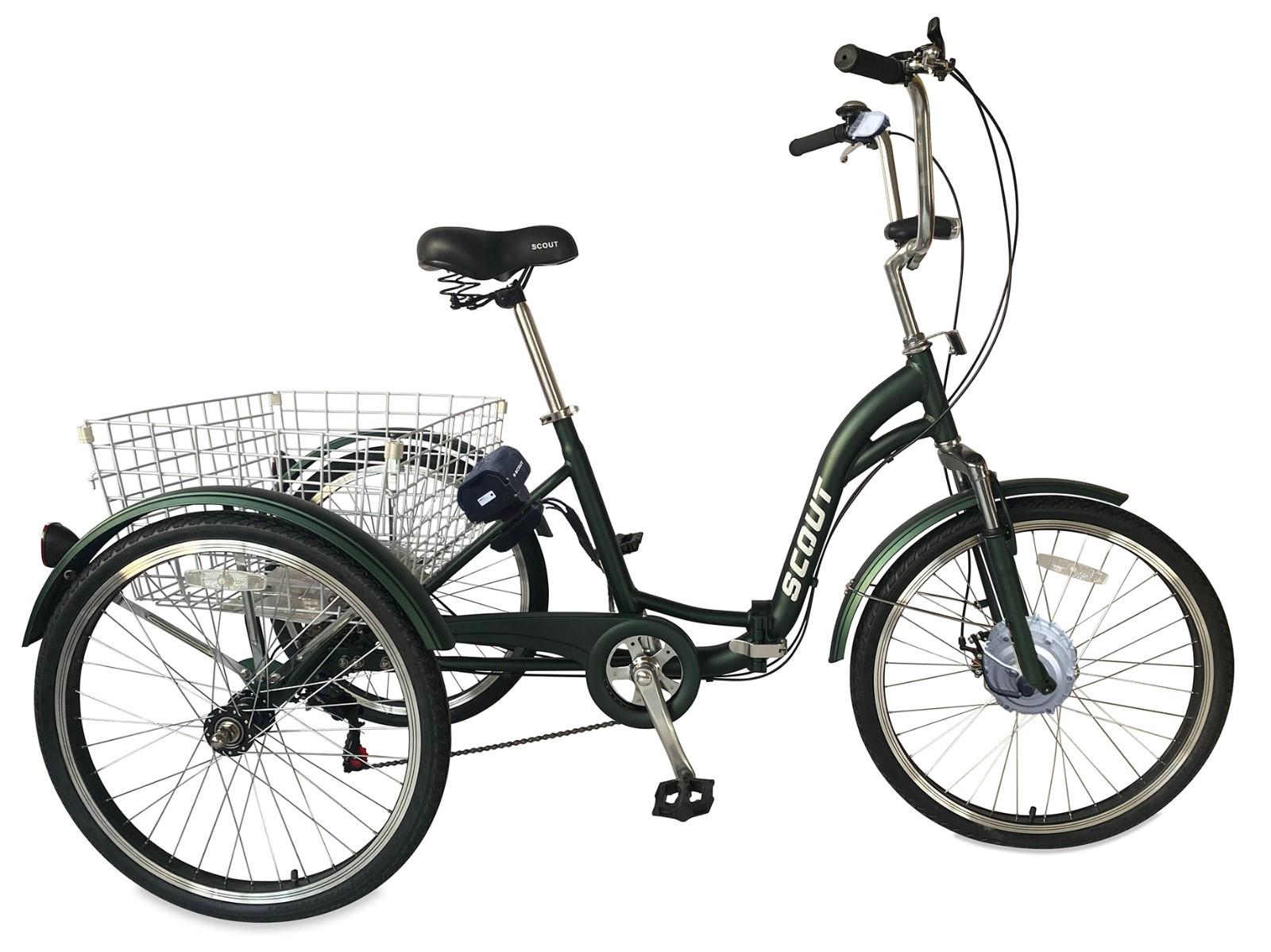 Folding Electric Tricycle with 6 Gears - 250W