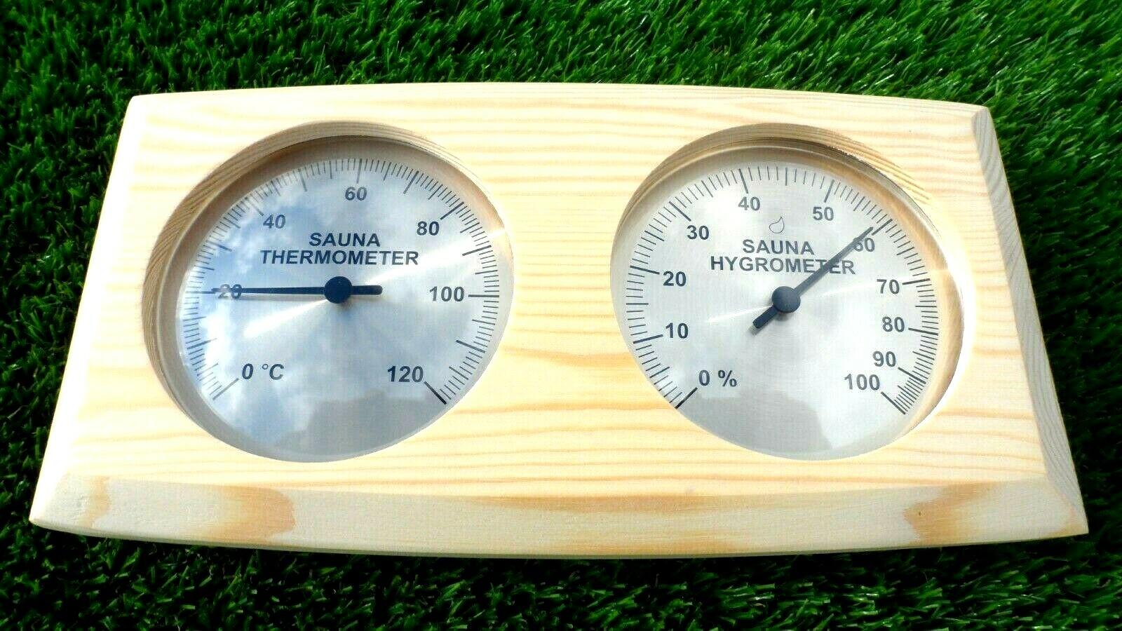 Pine Sauna Thermometer & Hygrometer Combo 271