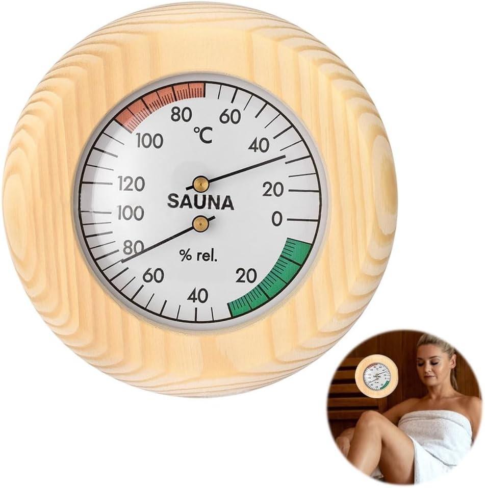 Wooden Sauna Thermo-Hygrometer: Perfect 2-in-1 Tool