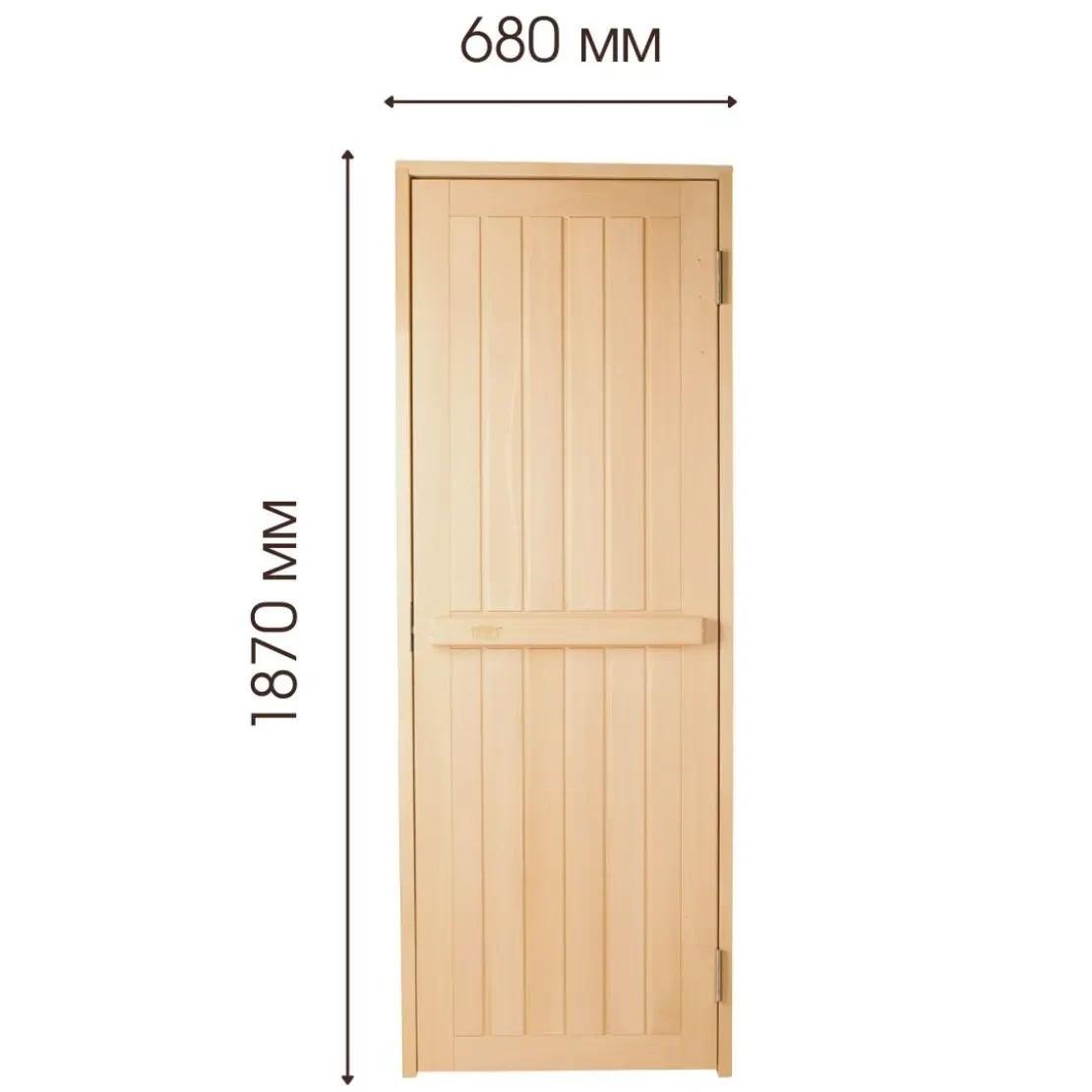 Durable Wooden Sauna Door 1900x700, Perfect Fit!