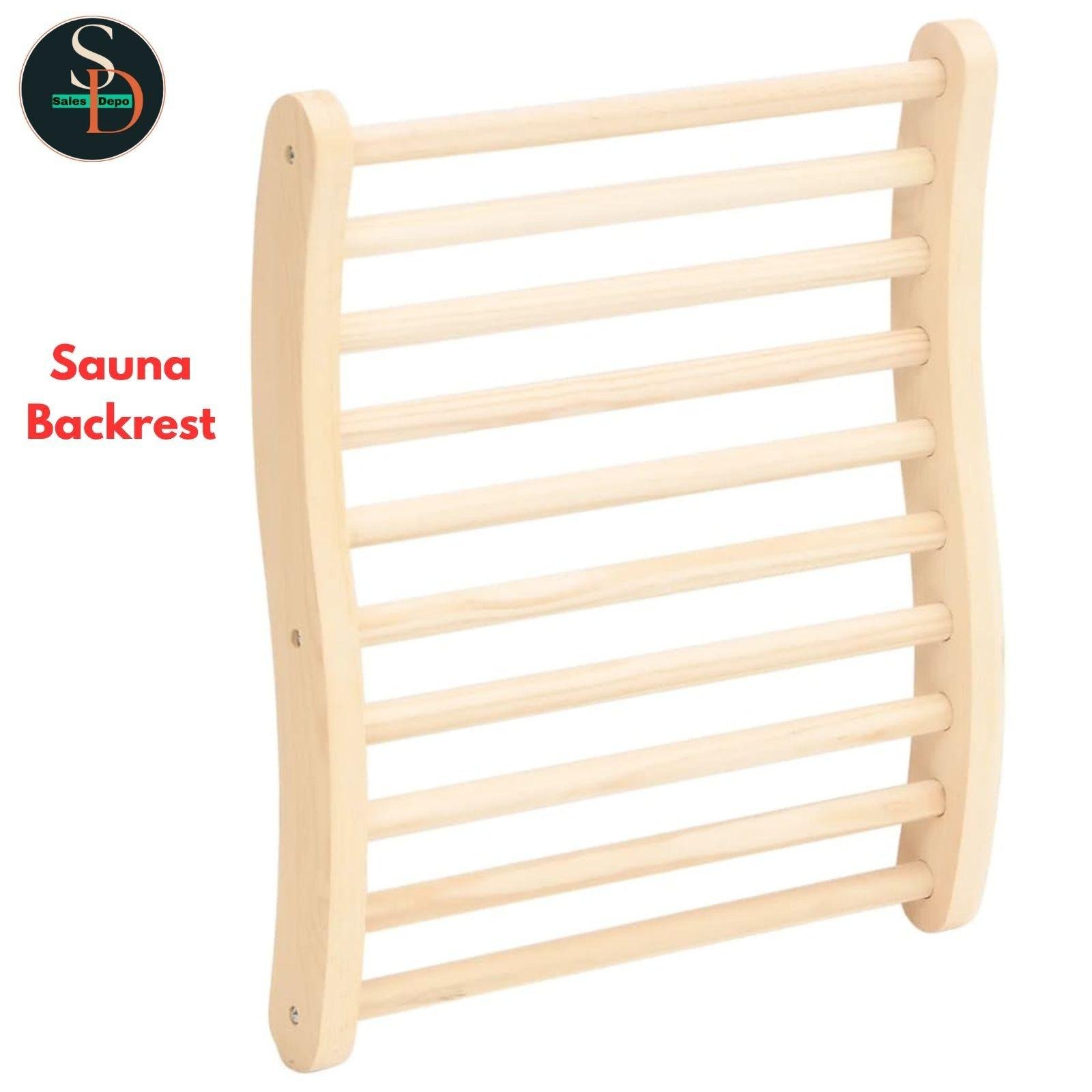 Comfortable Pine S-Shape Sauna Backrest Bench