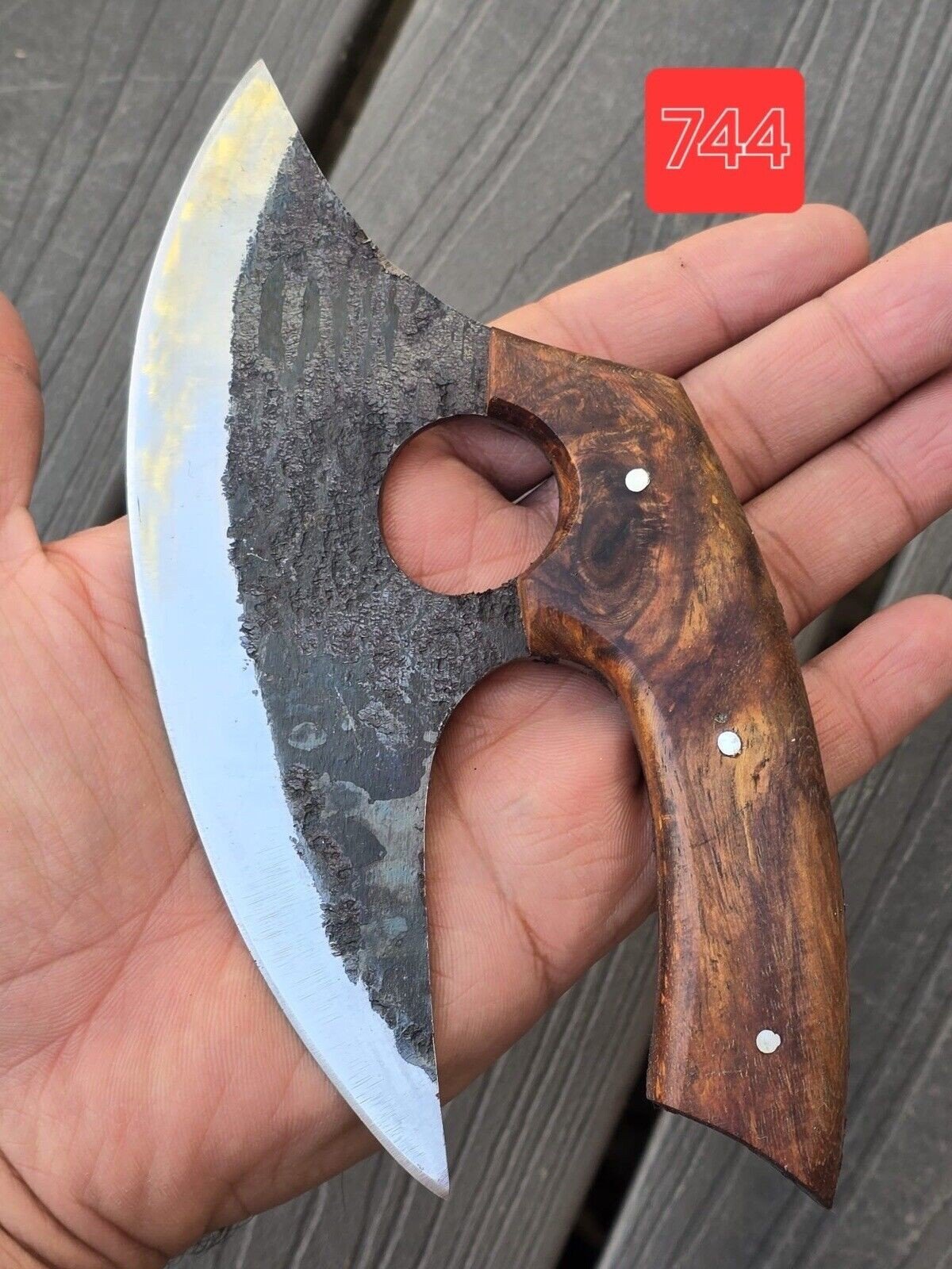 Alaskan Ulu Knife with Carbon Steel & Sheath