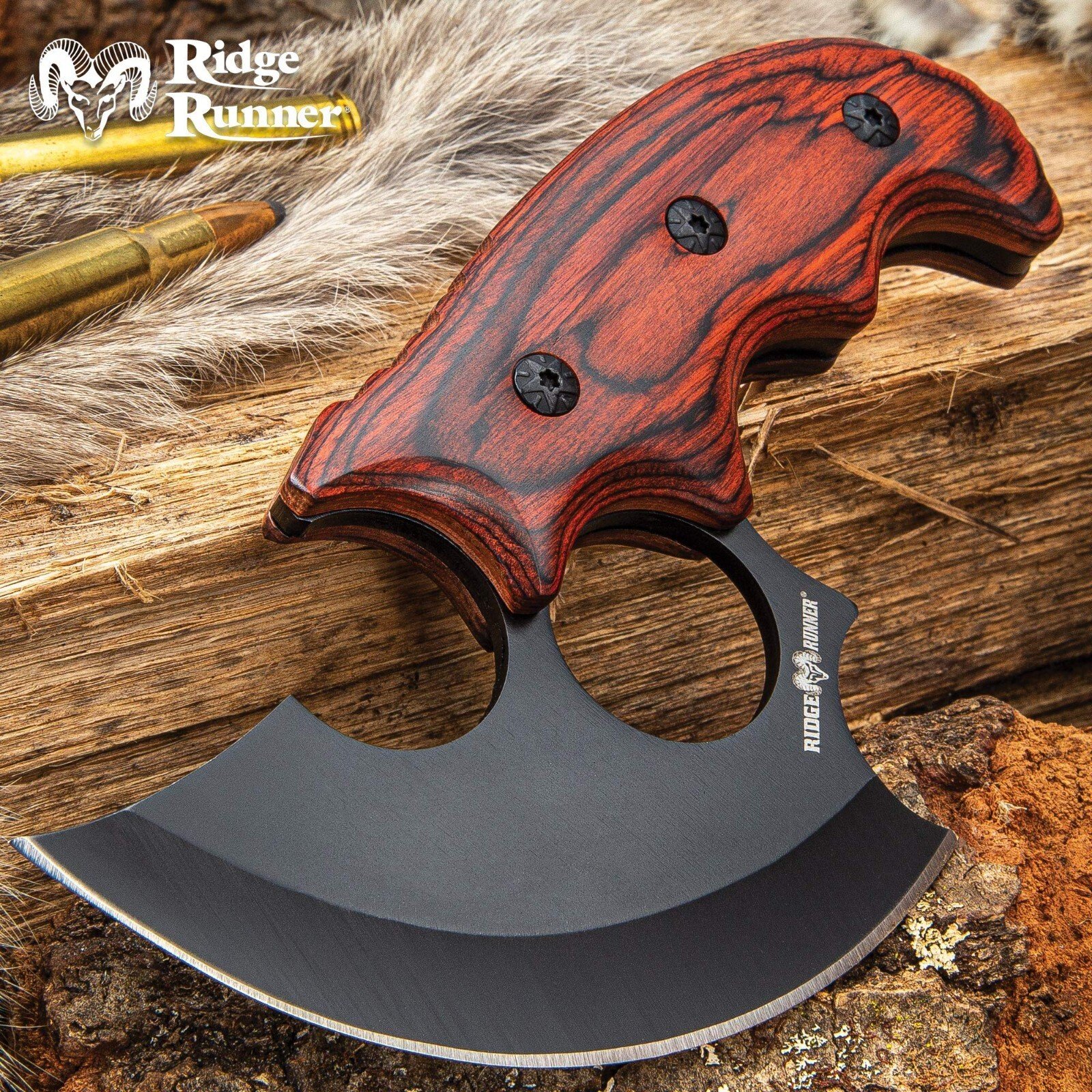 6.5” Ridge Runner Full Tang Ulu Knife – Durable & Sharp