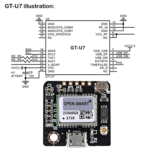 Geekstory GT-U7 GPS Module GPS Receiver Navigation Satellite ...