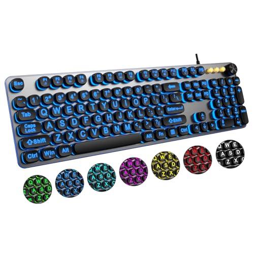 Large Print Backlit Keyboard with 7 Colors