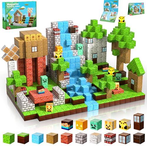 Magnetic Building Blocks - 100PCS Minecraft Toy Set