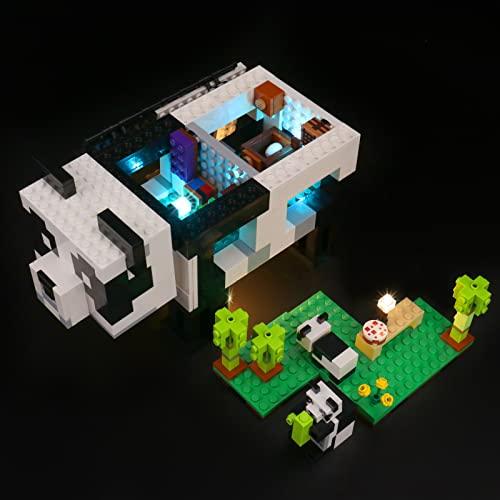 Illuminate Your Lego Minecraft Panda Haven with LED Kit