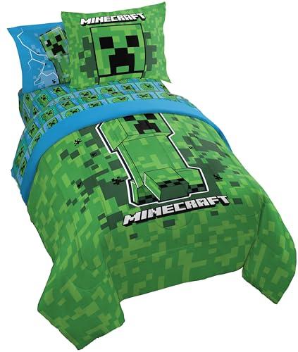 Creeper Kids Comforter Set - Ultimate Minecraft Cozy!
