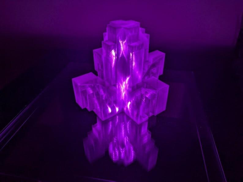 Minecraft Amethyst Crystal Lamp – 60+ Patterns!