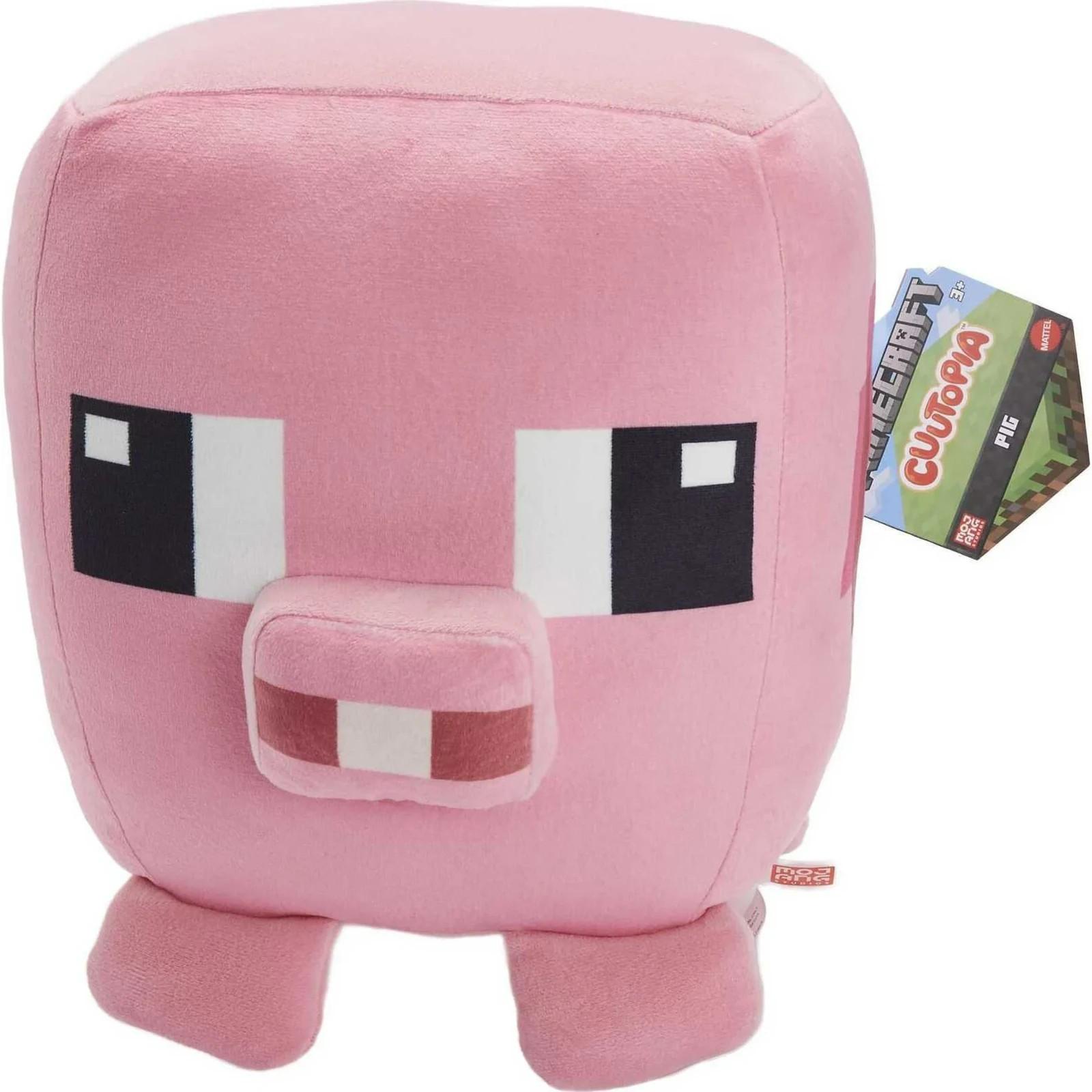 Cute Mattel Minecraft Pig Plush Toy for Kids