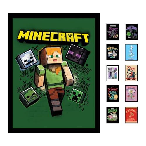 Framed Minecraft Alex Collector Print - 30x40cm