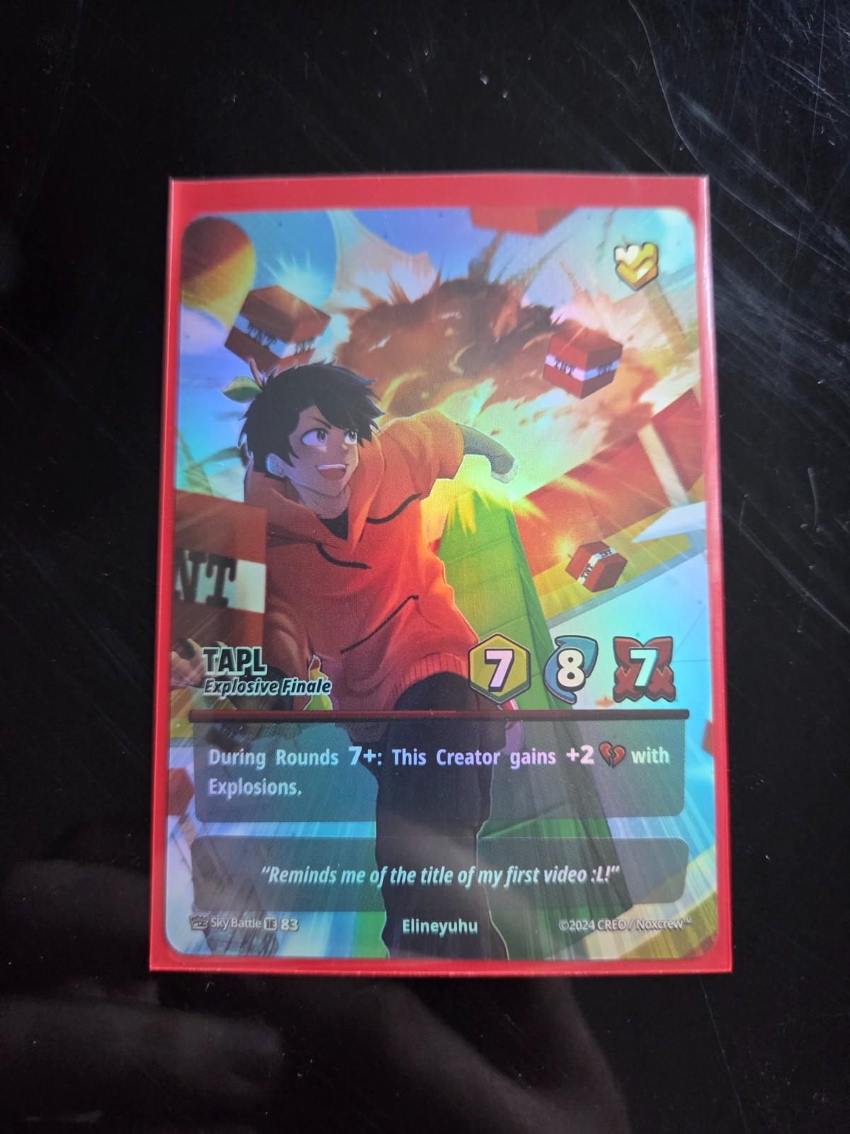 MCC Minecraft Championship Sky Battle Trading Cards