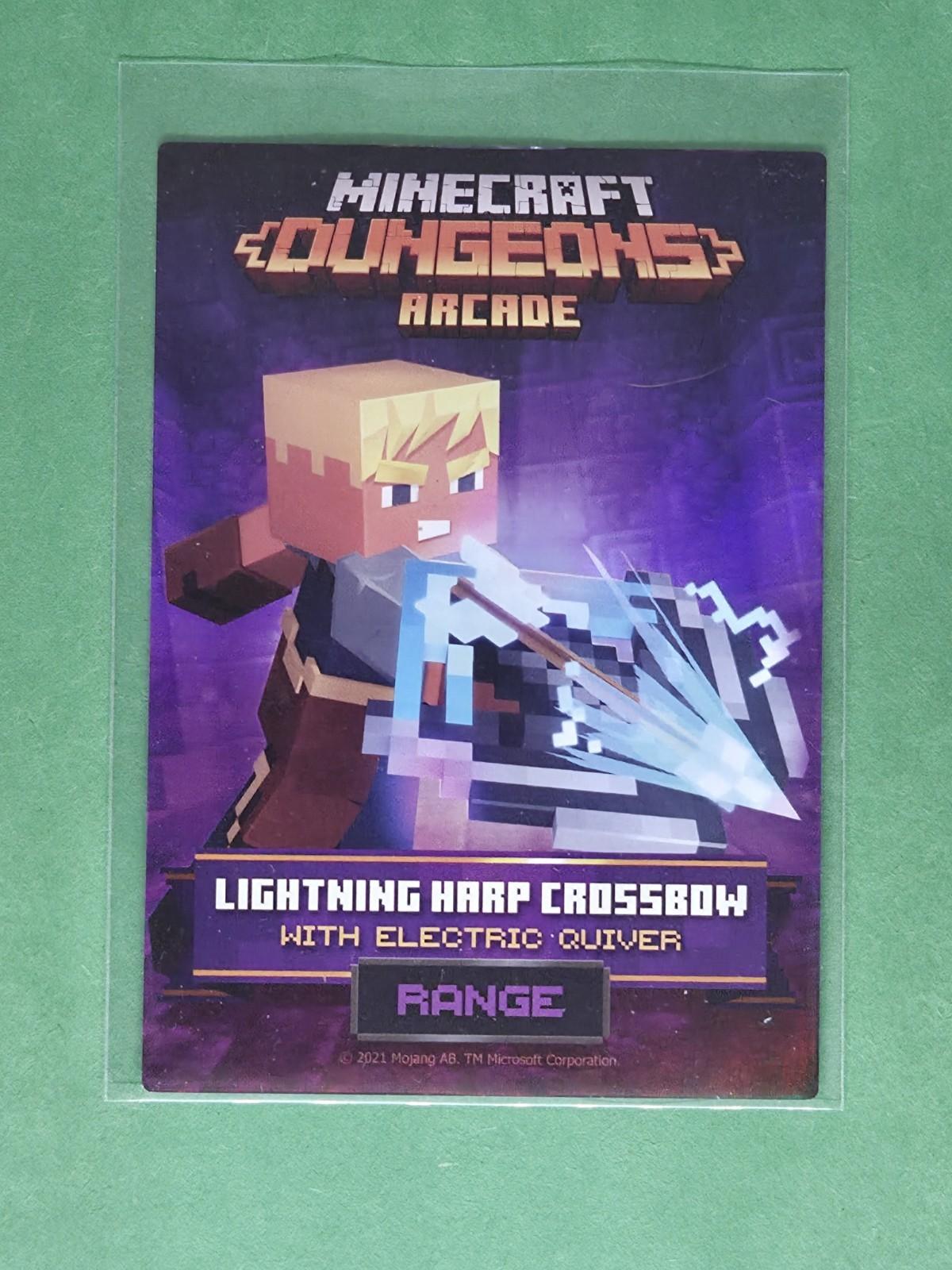 Rare Lightning Harp Crossbow Card - Minecraft Dungeons