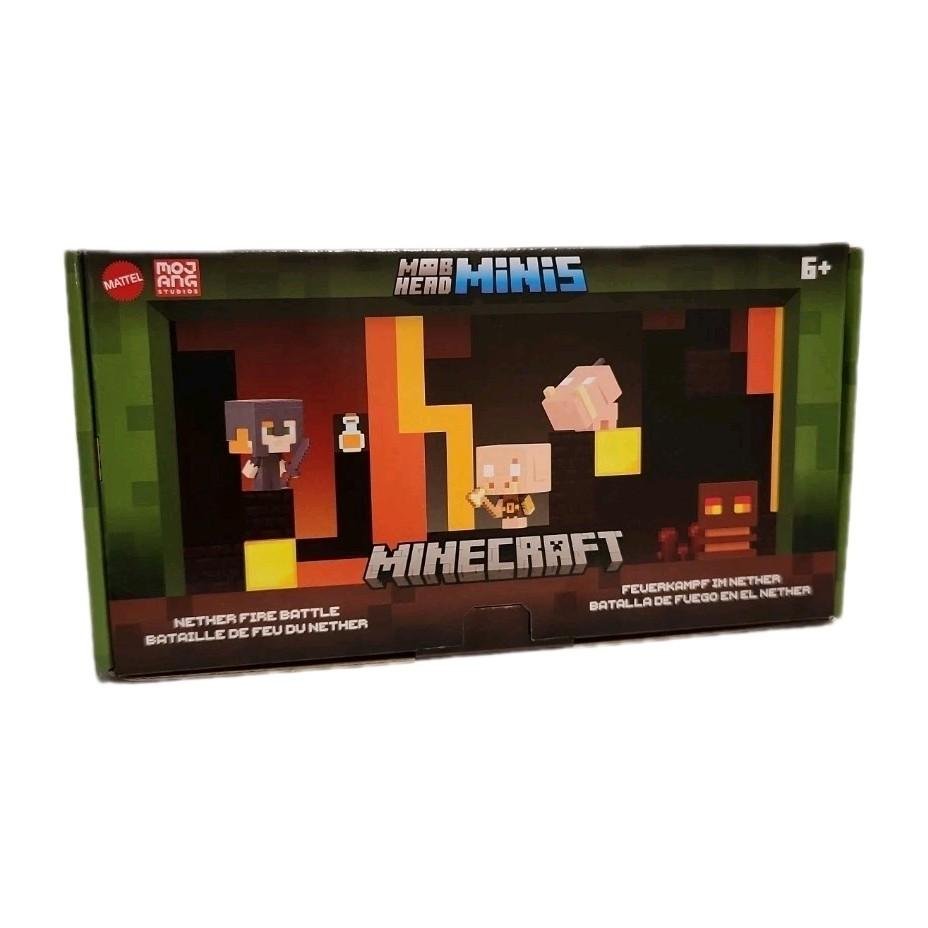 Nether Fire Battle Minecraft Mob Head Minis Set