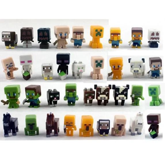 36 Pcs Minecraft Mini Action Figures Set