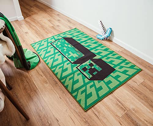 Cozy Minecraft Creeper 60x39 Inch Area Rug
