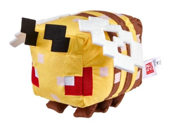 8-Inch Minecraft Angry Bee Plush Doll & Sticker