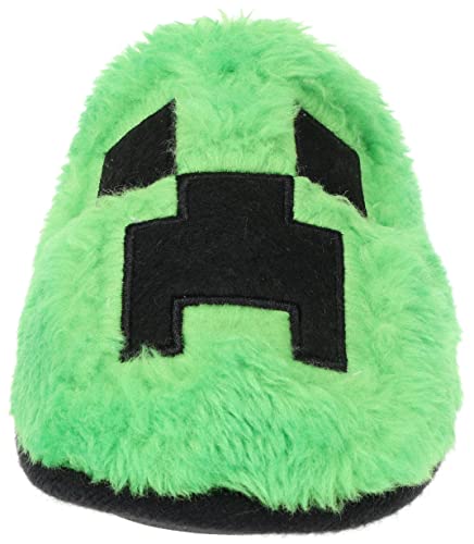 Creeper Green Plush Minecraft Slippers for Kids