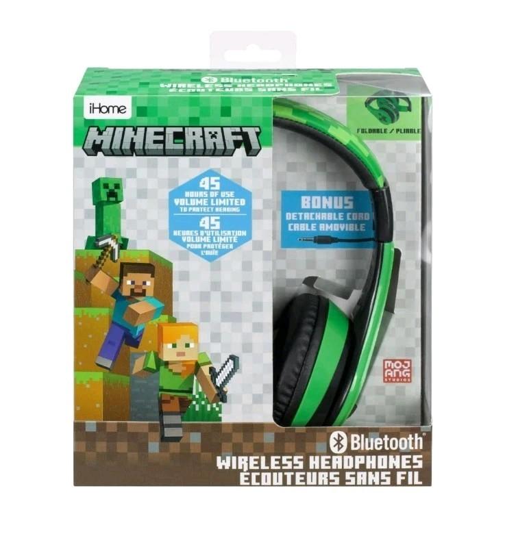 Kids' Minecraft Bluetooth Headphones - Fun & Wireless!