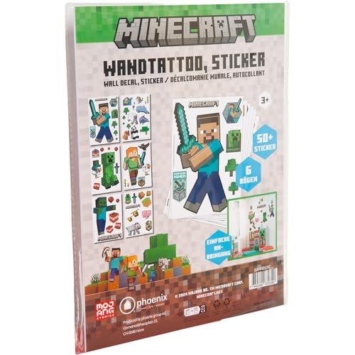 Minecraft Wall Clings: 50+ Fun Vinyl Stickers!