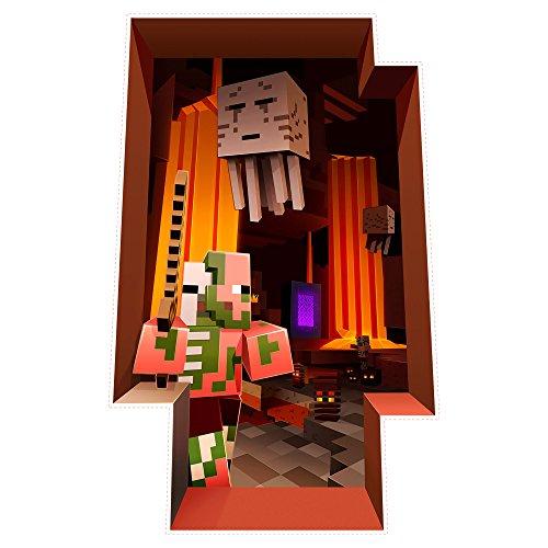 Awesome Minecraft Nether Wall Cling Decal