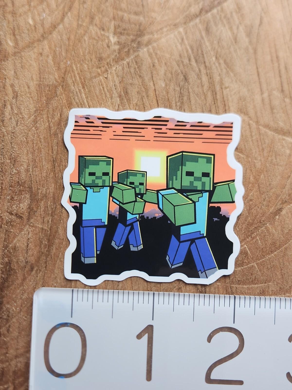Cool Minecraft Zombie Sticker for Gamers