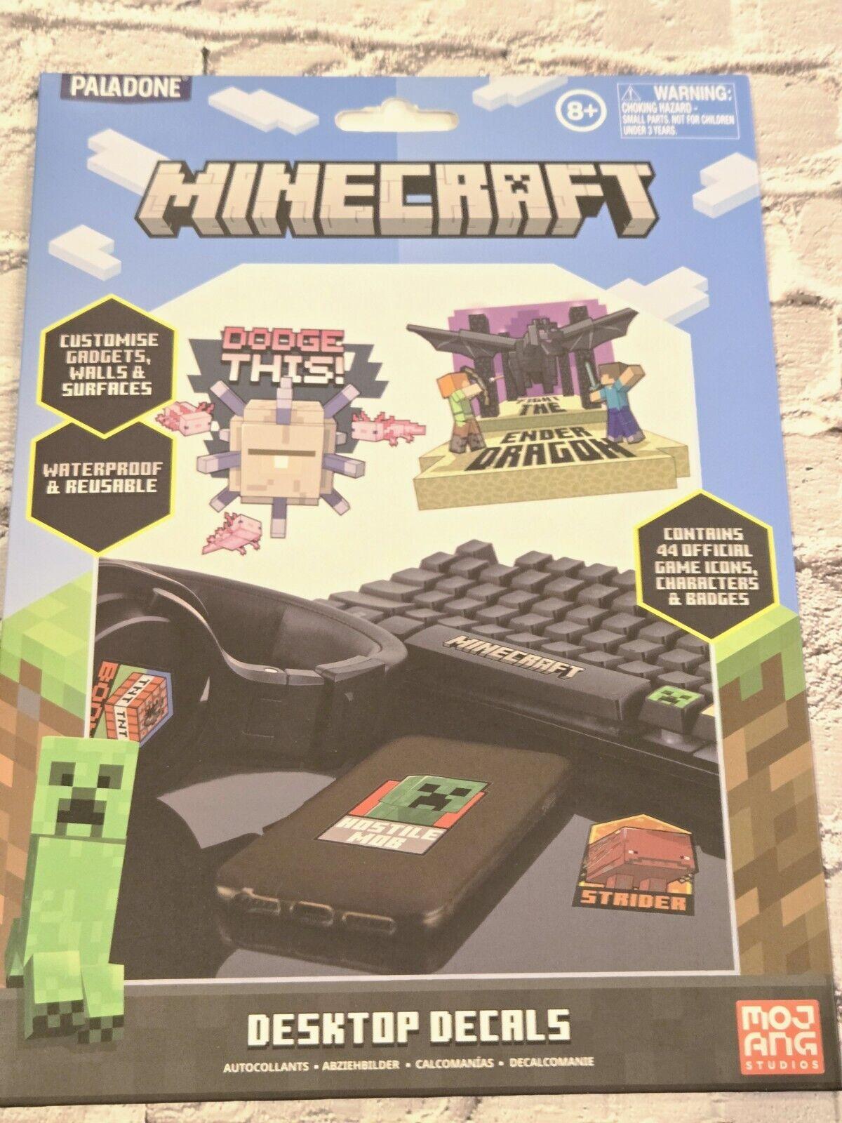 44 Waterproof Minecraft Desktop Decals - Game Fun!