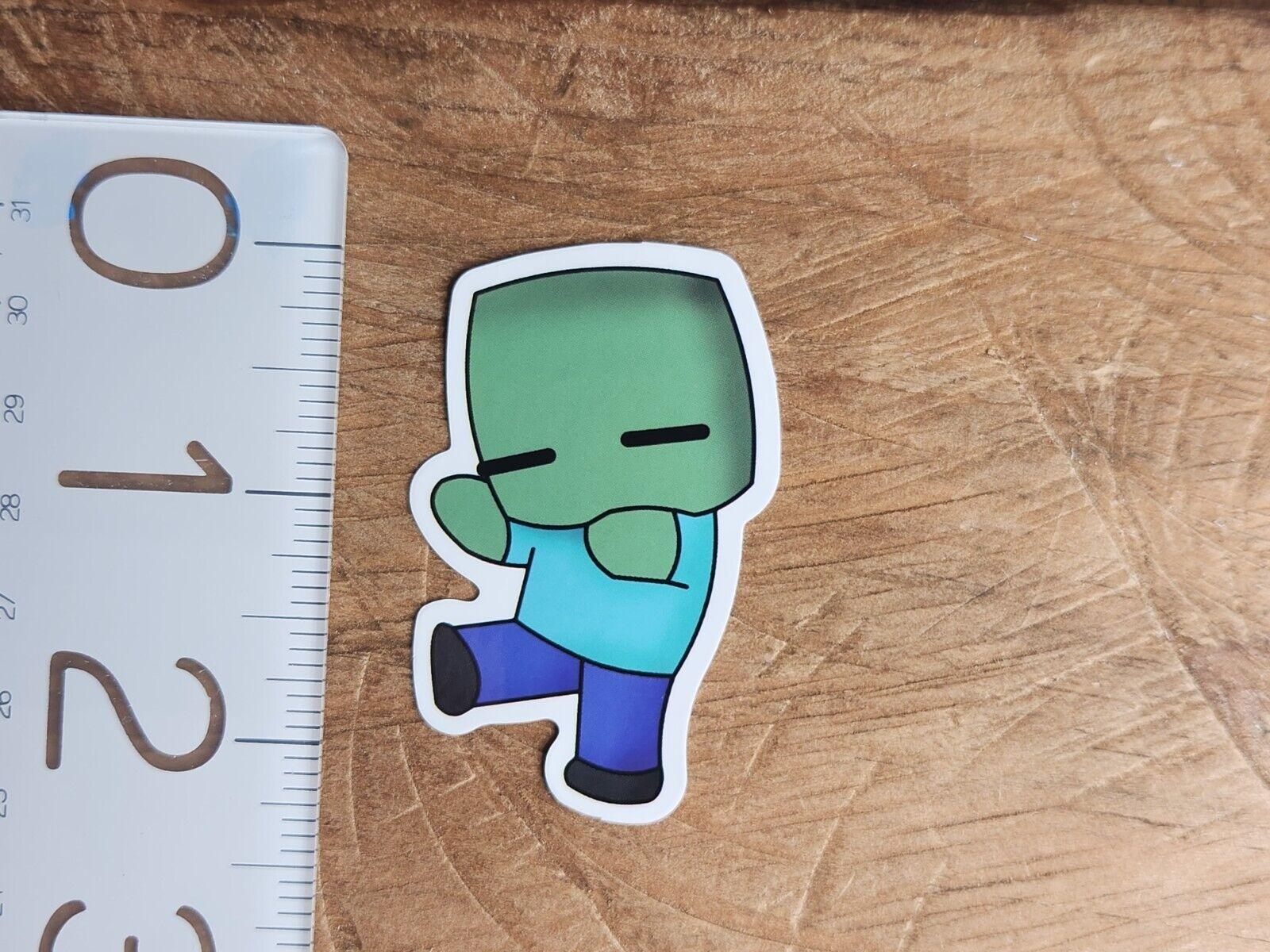 Cool Minecraft Zombie Sticker for Gamers