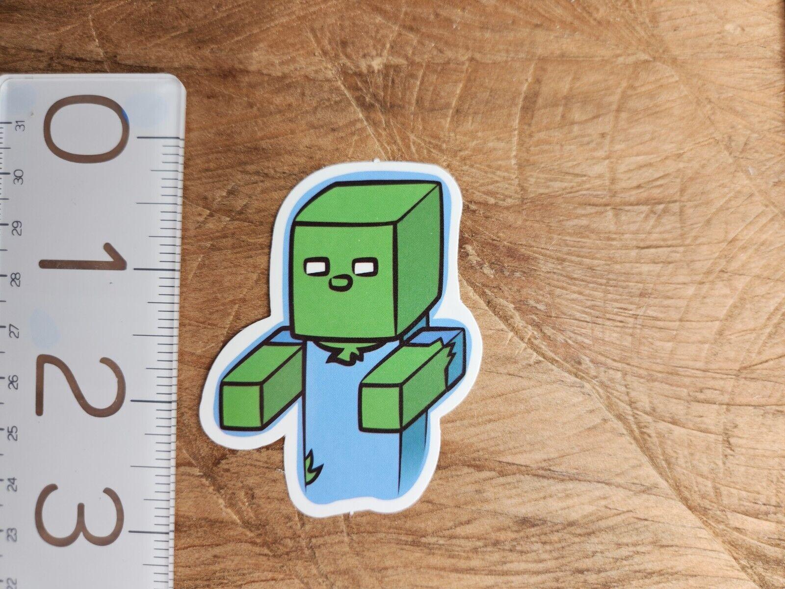Cool Minecraft Zombie Decal Sticker for Gamers