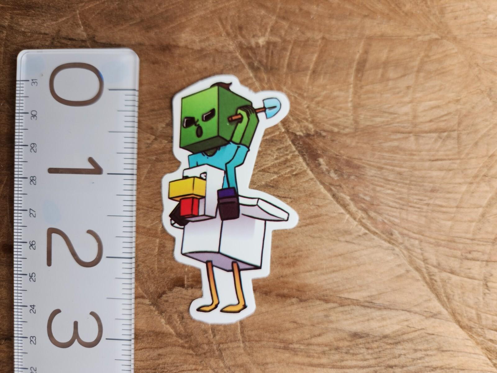 Cool Minecraft Zombie Decal Sticker for Gamers