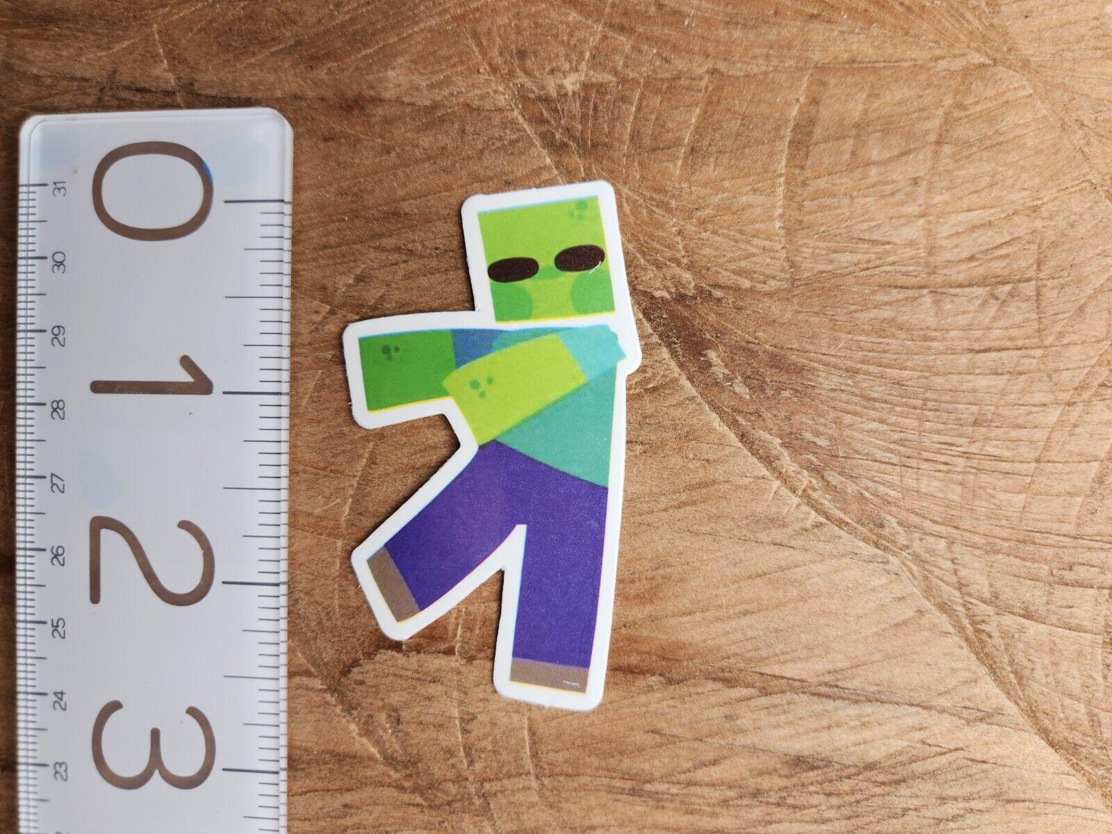 Cool Minecraft Zombie Sticker - Perfect for Fans!