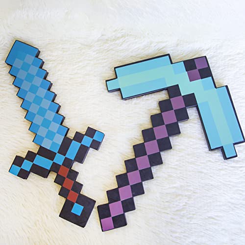Minecraft Pickaxe & Sword Toy Set for Kids