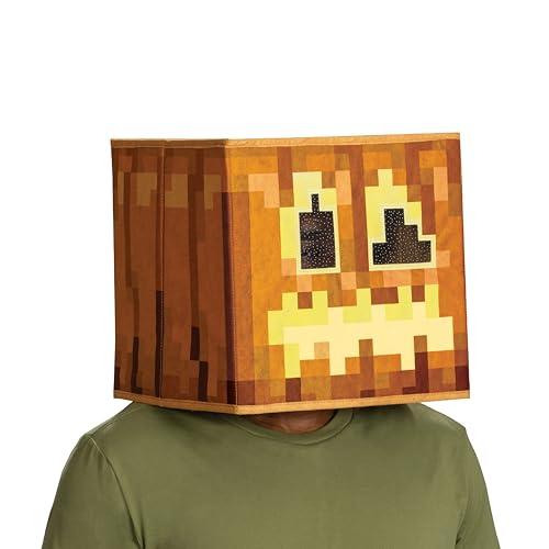Glow-in-the-Dark Minecraft Jack O'Lantern Mask