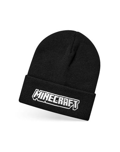 Minecraft Black Knitted Beanie Hat for Kids