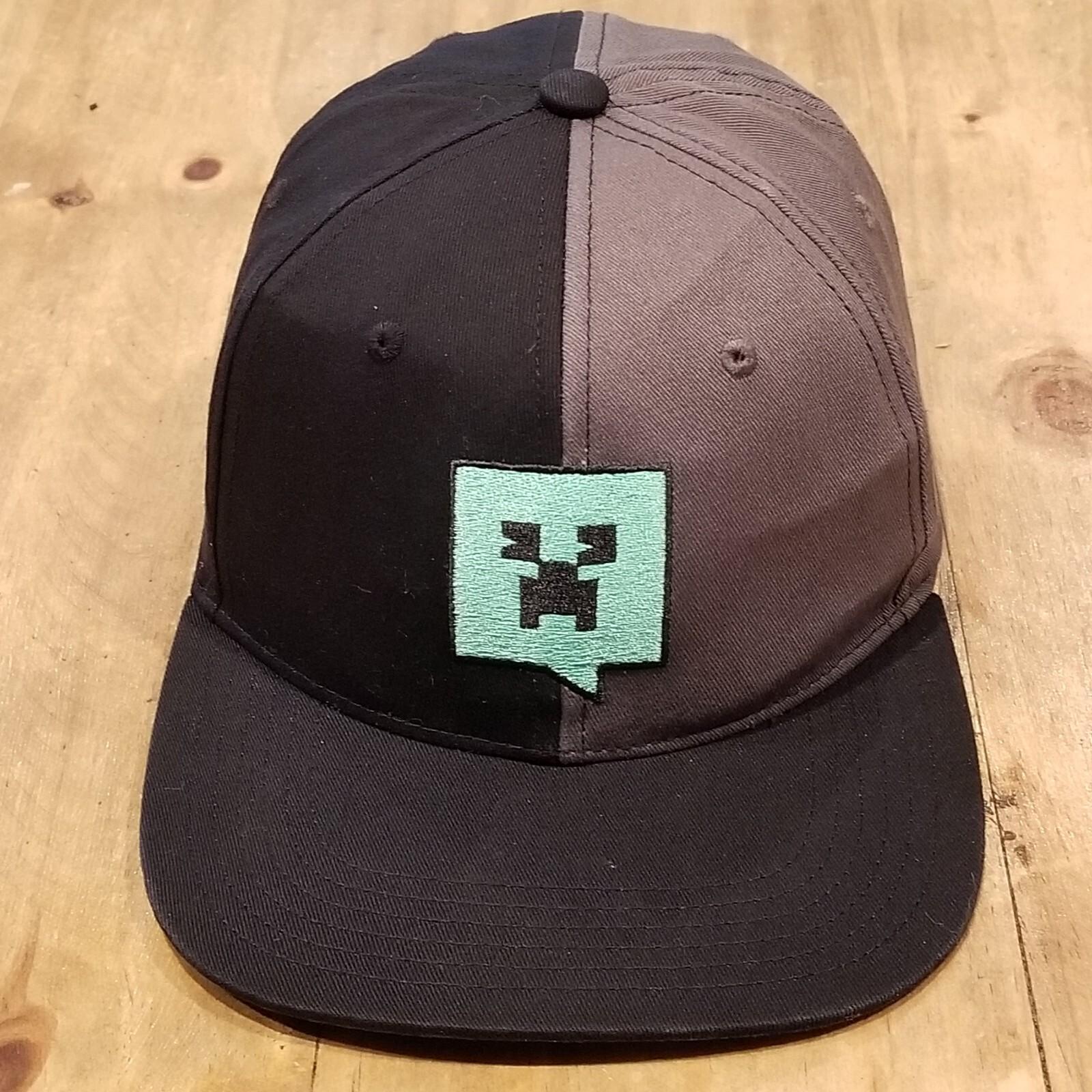 Minecraft Black & Gray Kids Snapback Cap