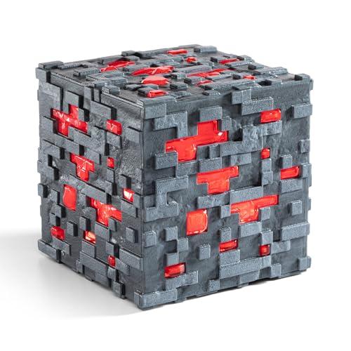 Glow-in-the-Dark Minecraft Redstone Ore Replica