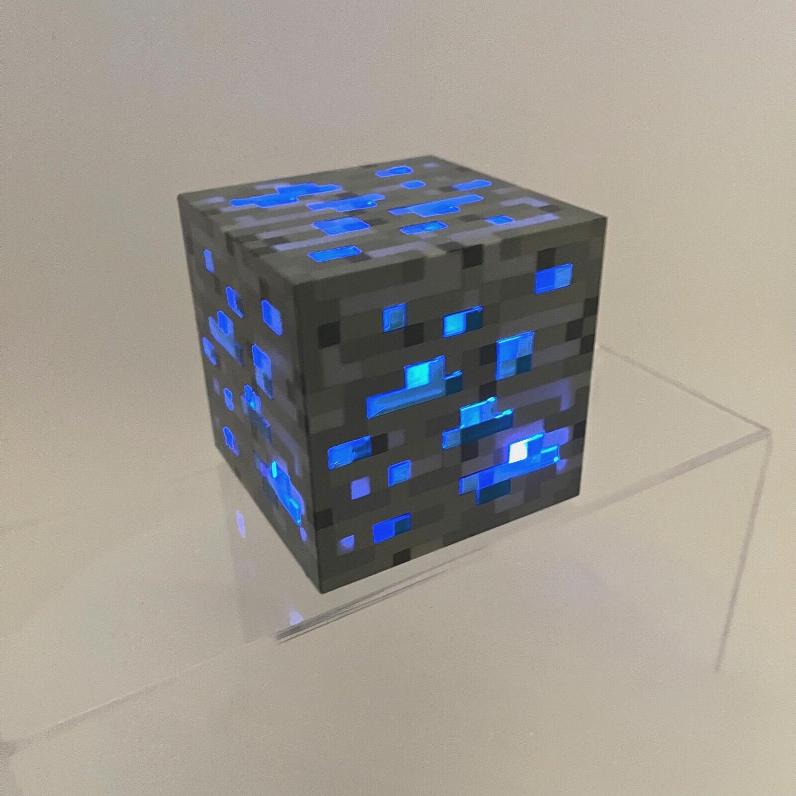 Glow with Minecraft Blue Diamond Ore Night Light