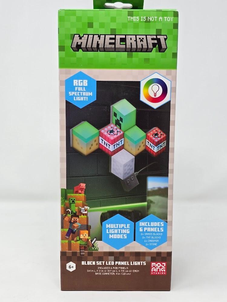 Vibrant Minecraft LED Wall Light Set for Gamers