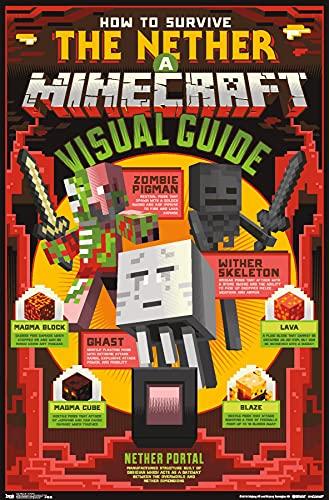 Minecraft Nether Wall Poster - Epic Gaming Decor